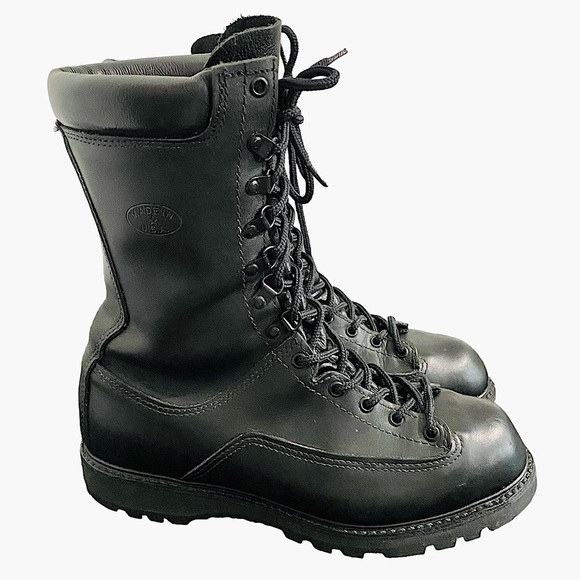 Vintage | Shoes | Vintage Matterhorn Leather Combat Military Boots ...